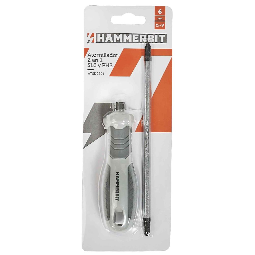 Atornillador 2 En 1 Sl6 Y Ph2 6X150Mm Hammerbit